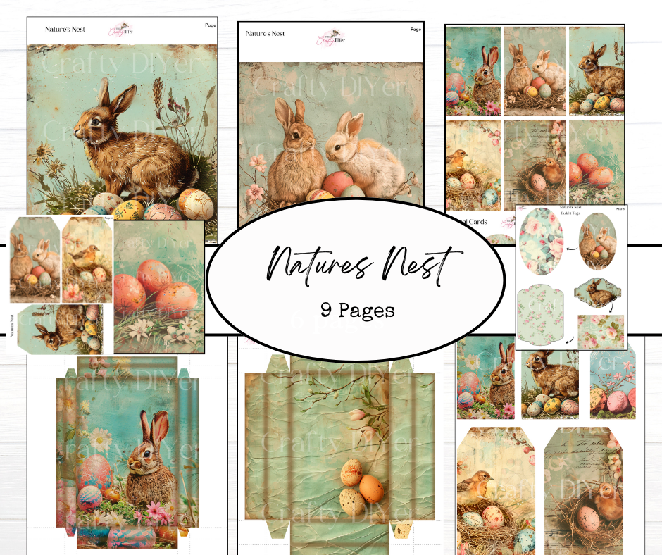 Natures Nest Digital Printables - The Crafty DIYer