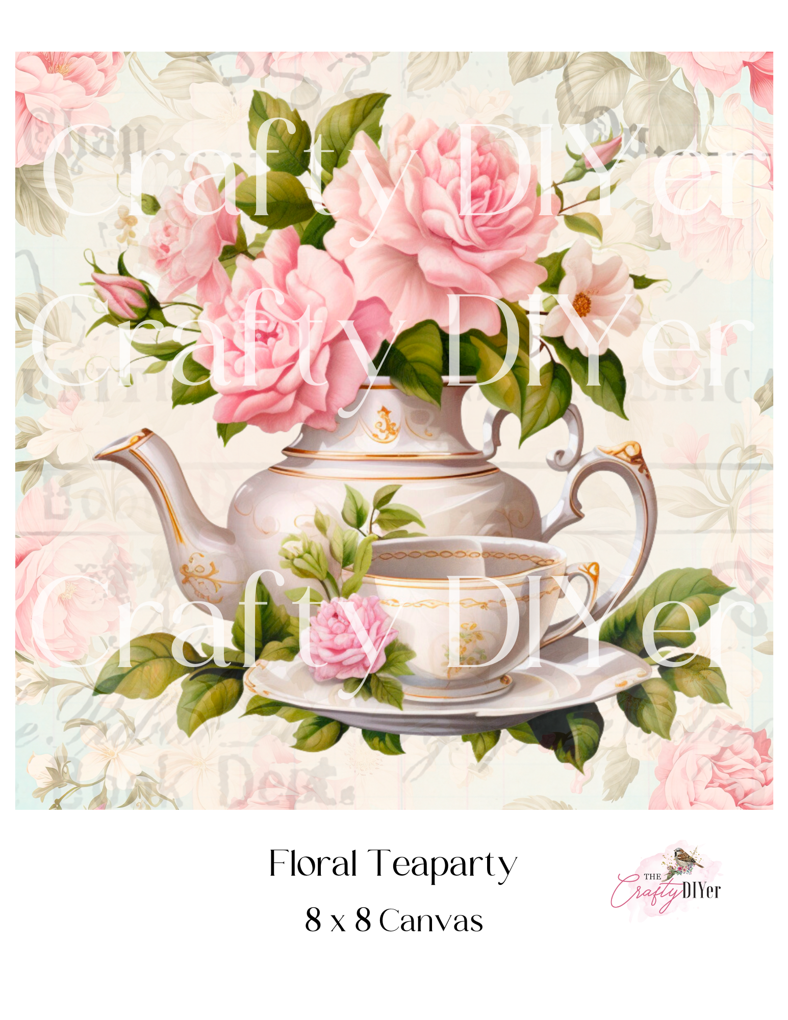 Floral Tea Party Digital Printables - The Crafty DIYer