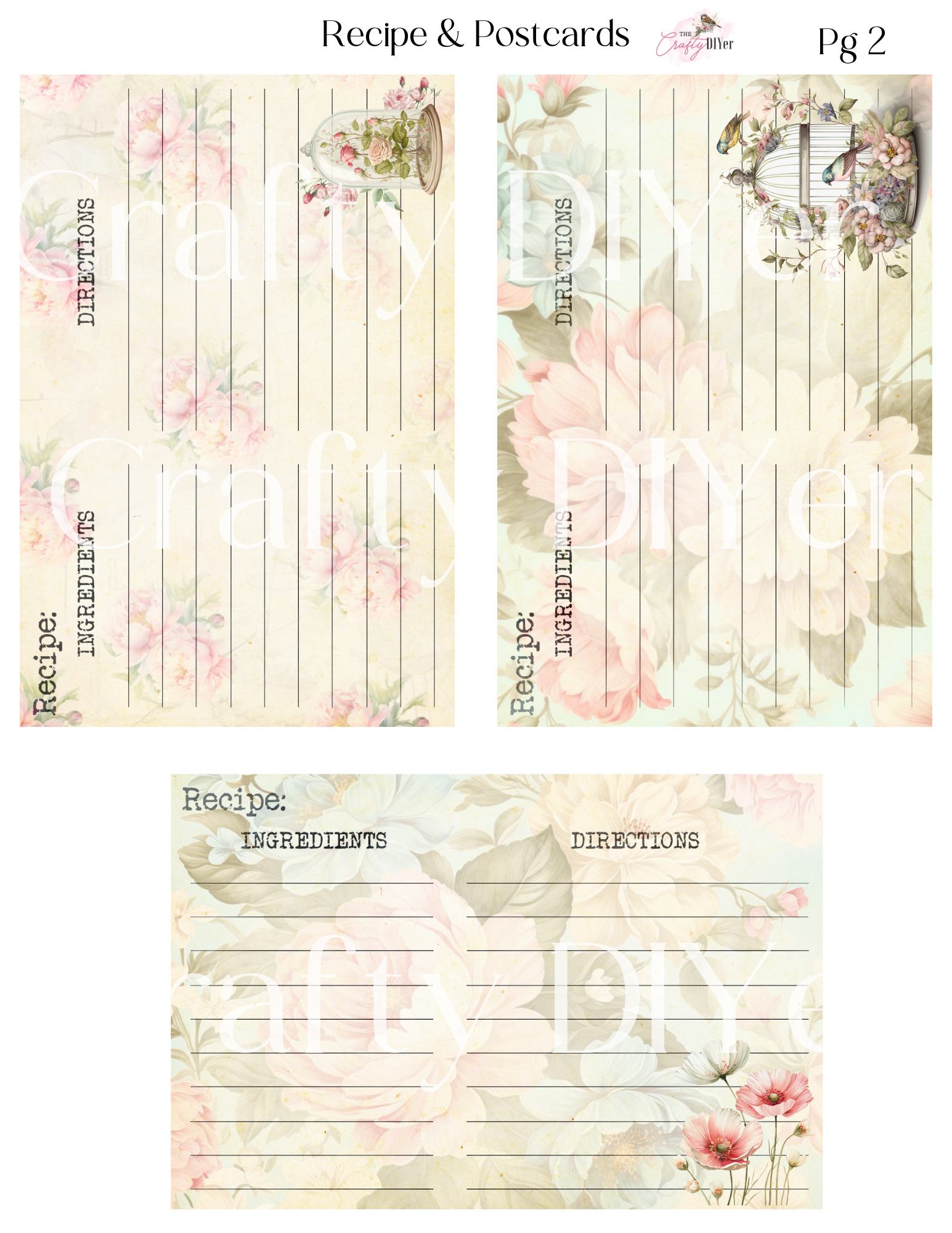Recipe & Postcards Digital Printables (April 2024 DPC Exclusive) - The ...