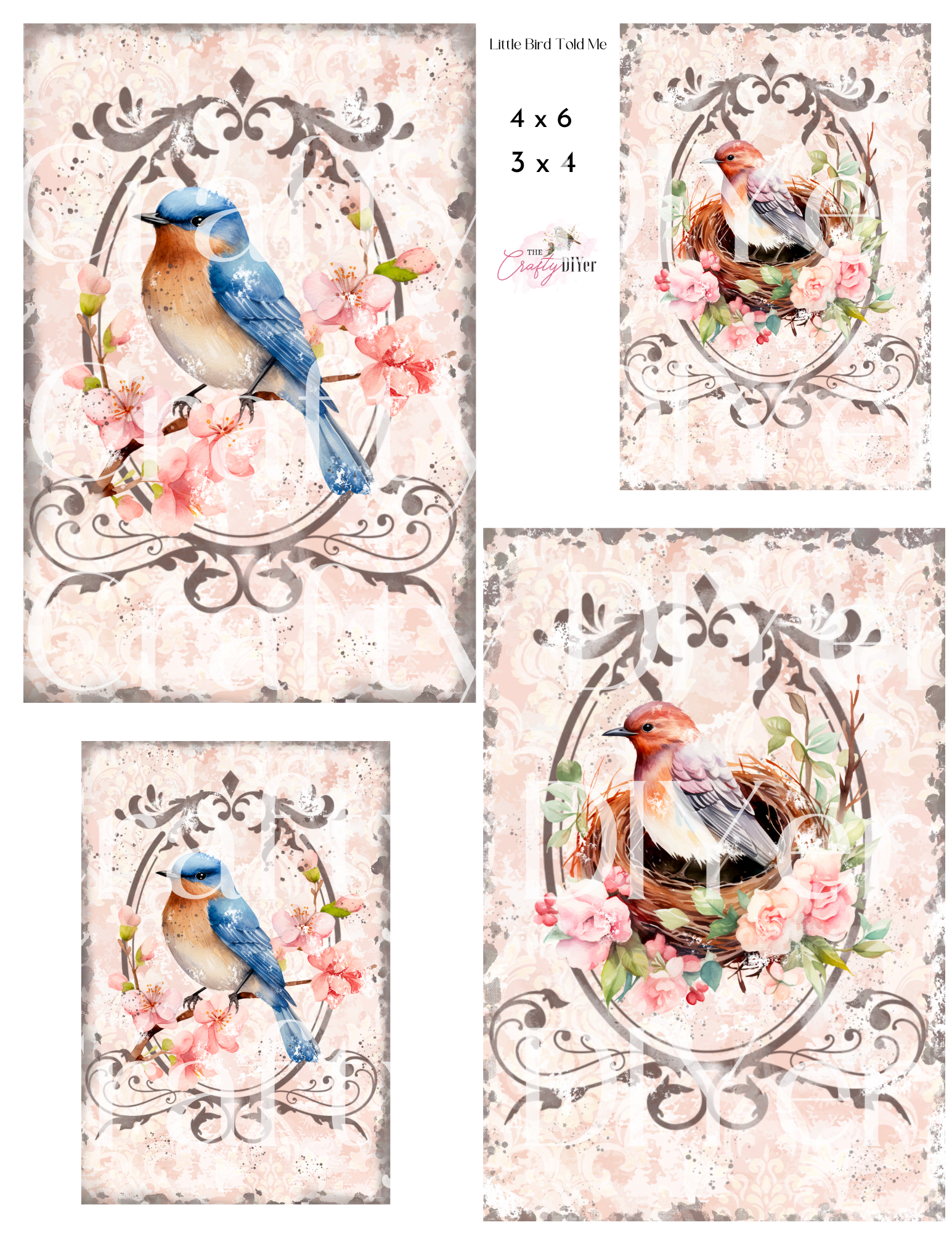 Little Birdie Told Me Digital Printables - The Crafty DIYer