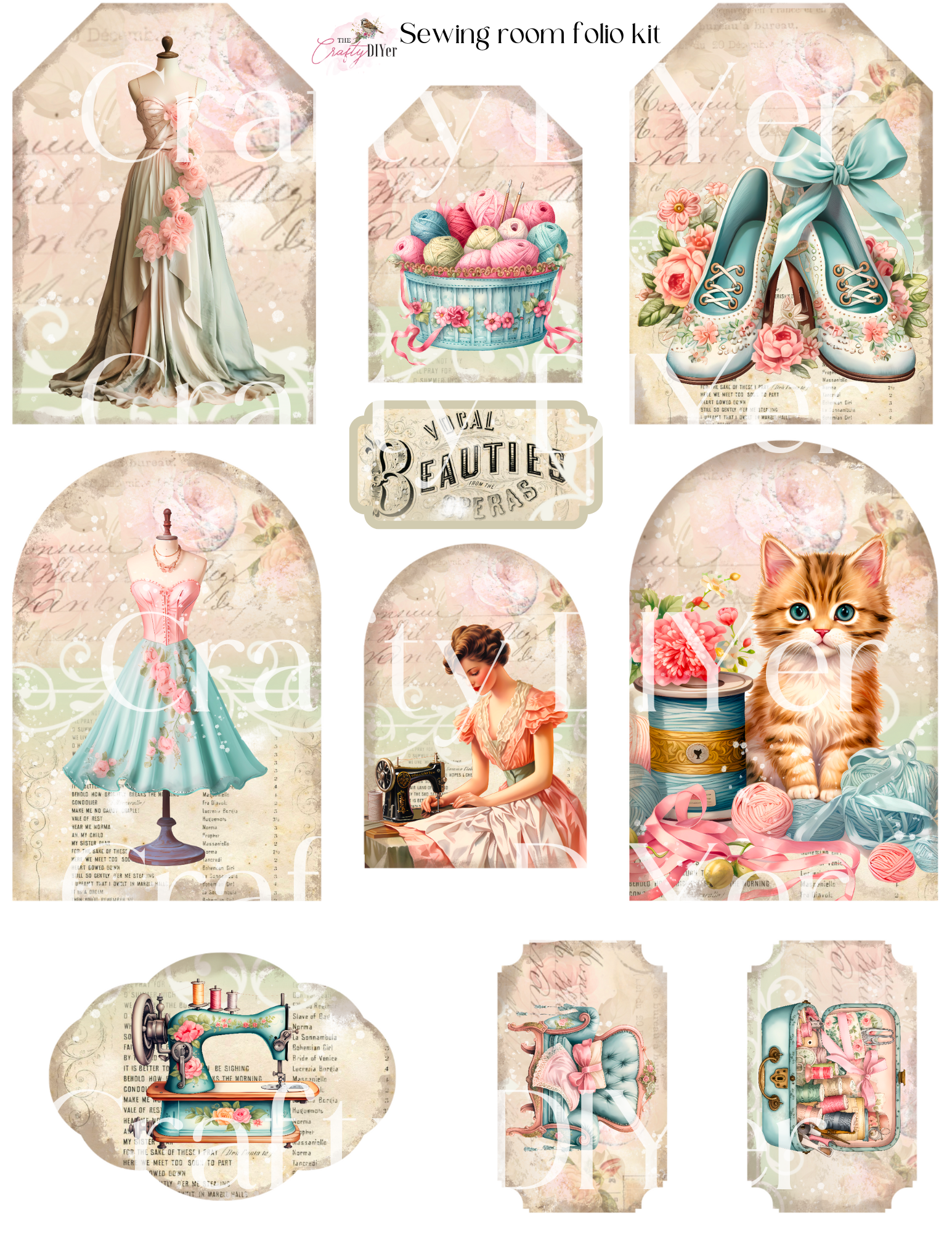 Sewing Room Folio Kit - The Crafty DIYer