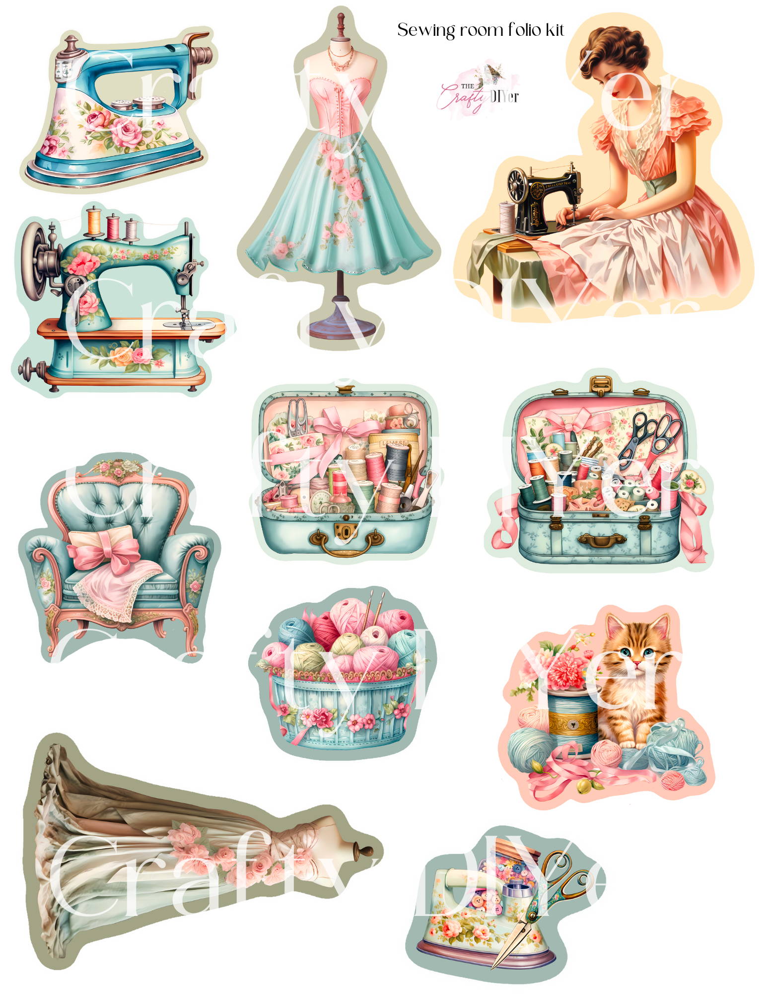 Sewing Room Folio Kit - The Crafty DIYer