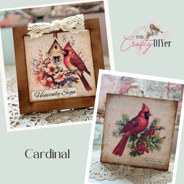 Cardinal Printable Becomes "In Memory Of" Decor - The Crafty DIYer