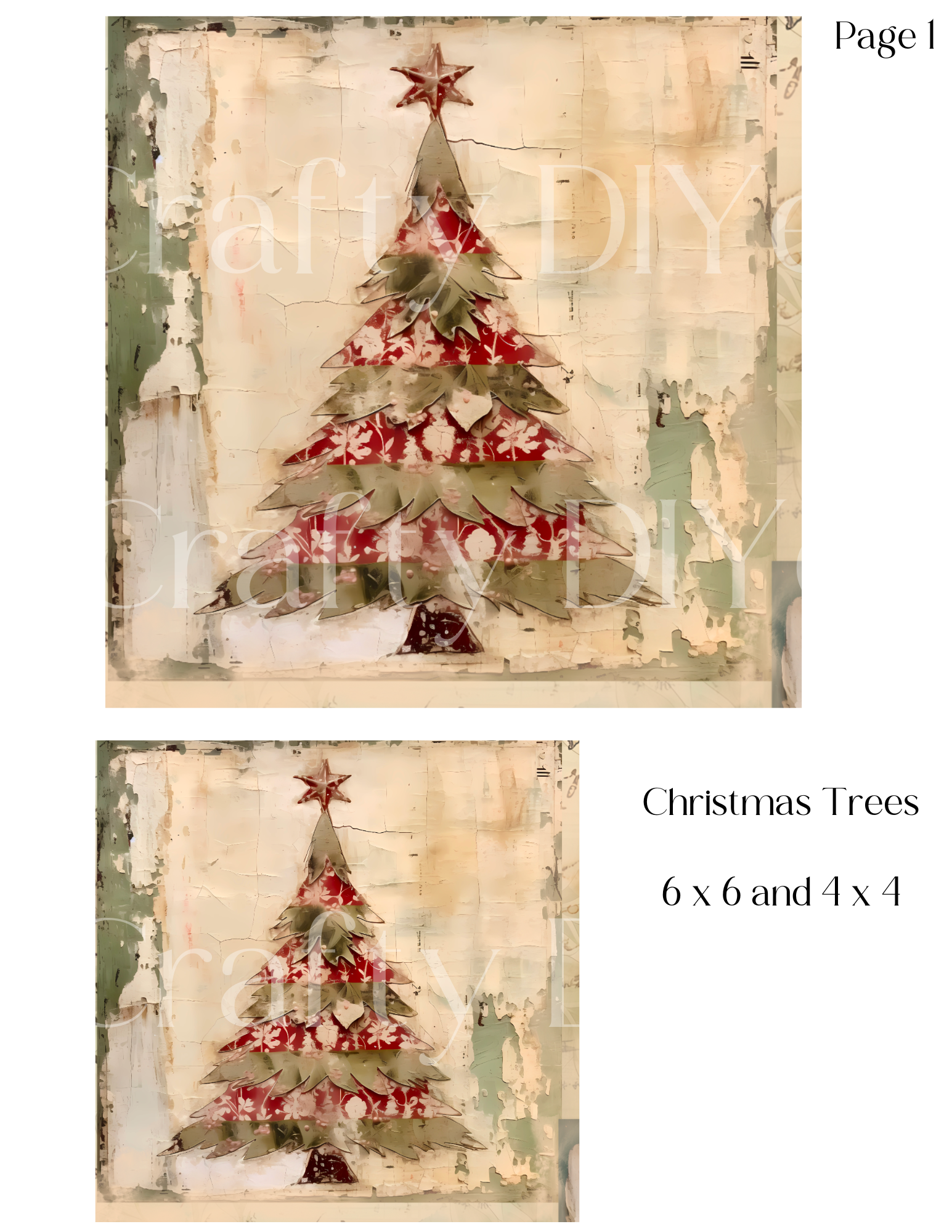 Christmas Trees Digital Printables - The Crafty DIYer