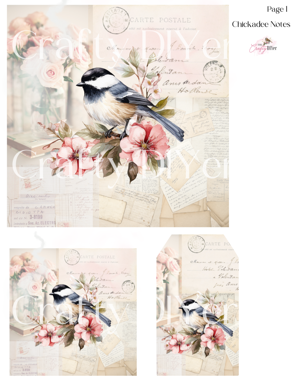 Chickadee Notes Digital Printables - The Crafty DIYer