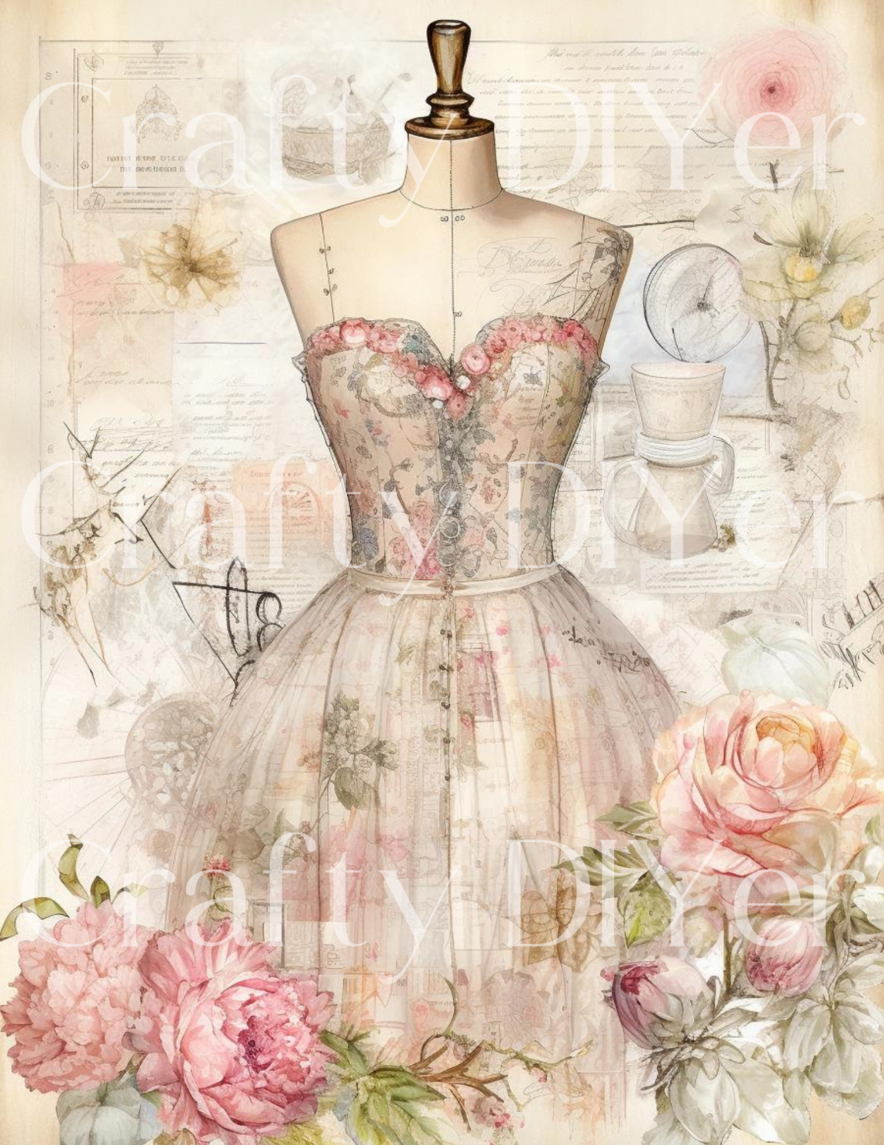 Dress Forms Digital Printables - The Crafty DIYer