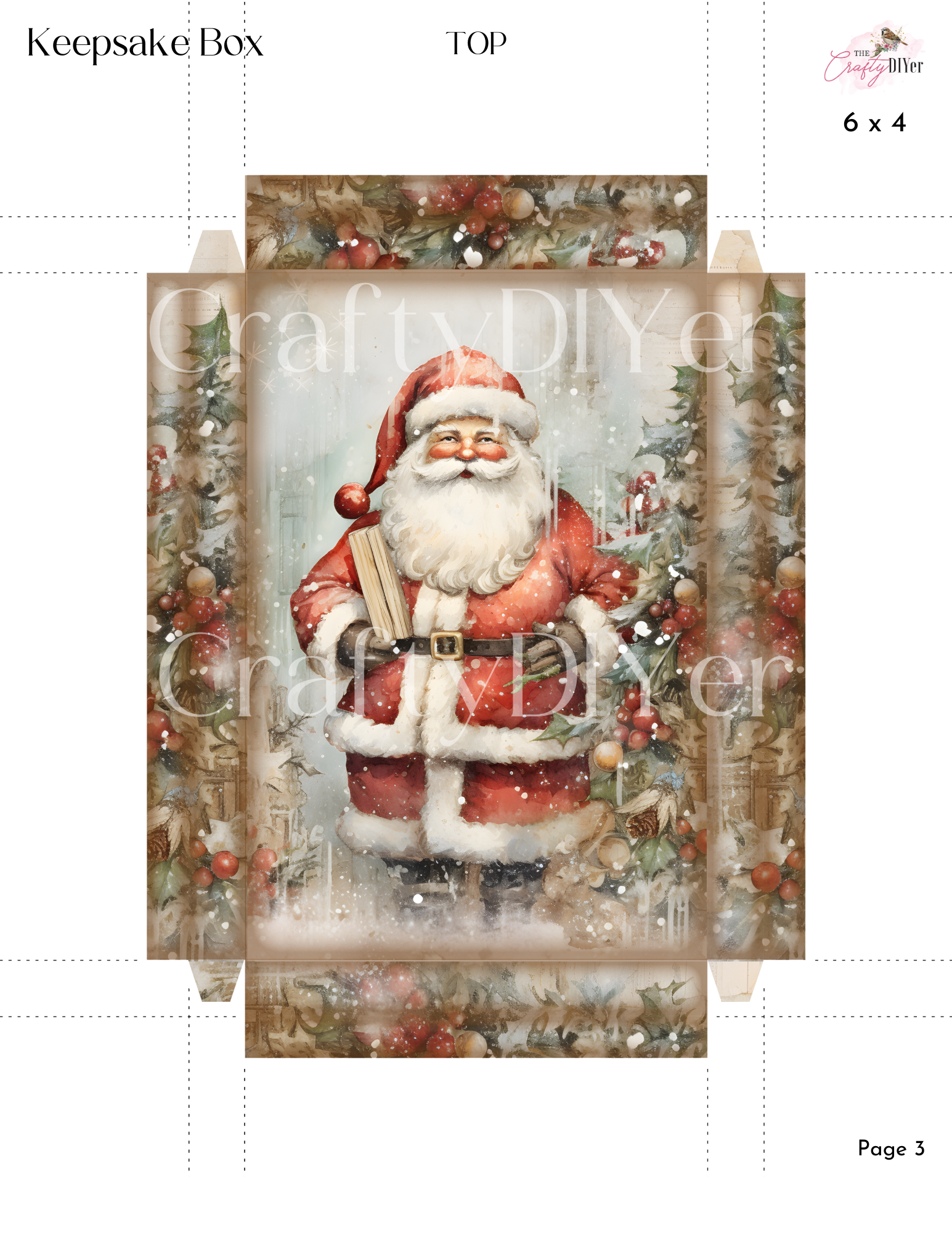 Holiday Keepsake Box Digital Printables - The Crafty DIYer
