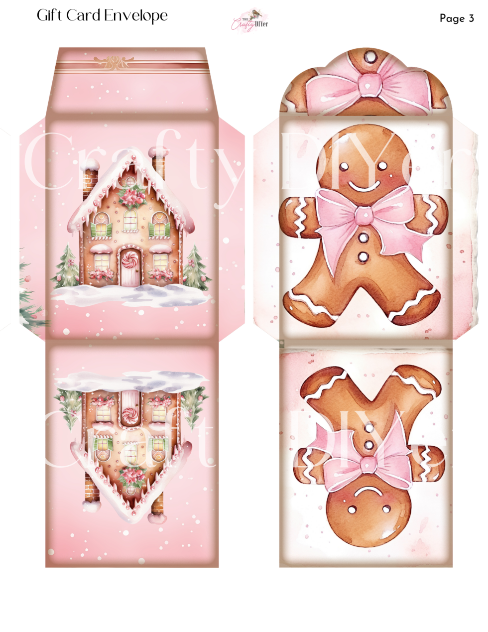 Gift Card Envelops Digital Printables - The Crafty DIYer