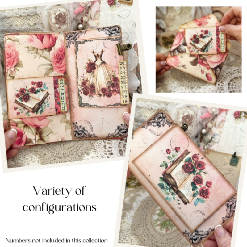 Lady in Red Folio Kit Digital Printables - The Crafty DIYer