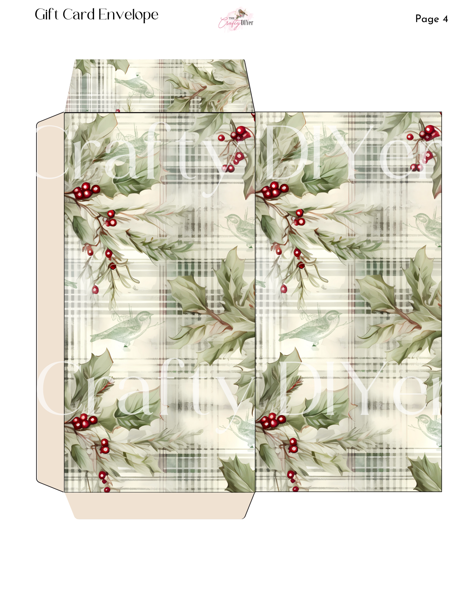 Gift Card Envelops Digital Printables - The Crafty DIYer