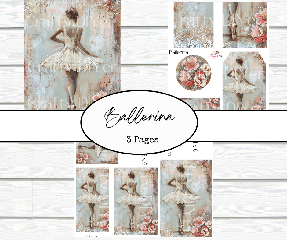 Ballerina Digital Printables - The Crafty DIYer