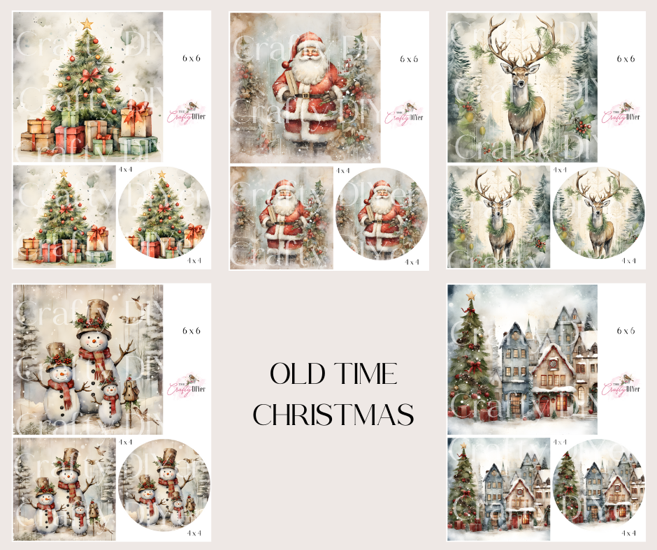 Old Time Christmas Digital Print - The Crafty DIYer