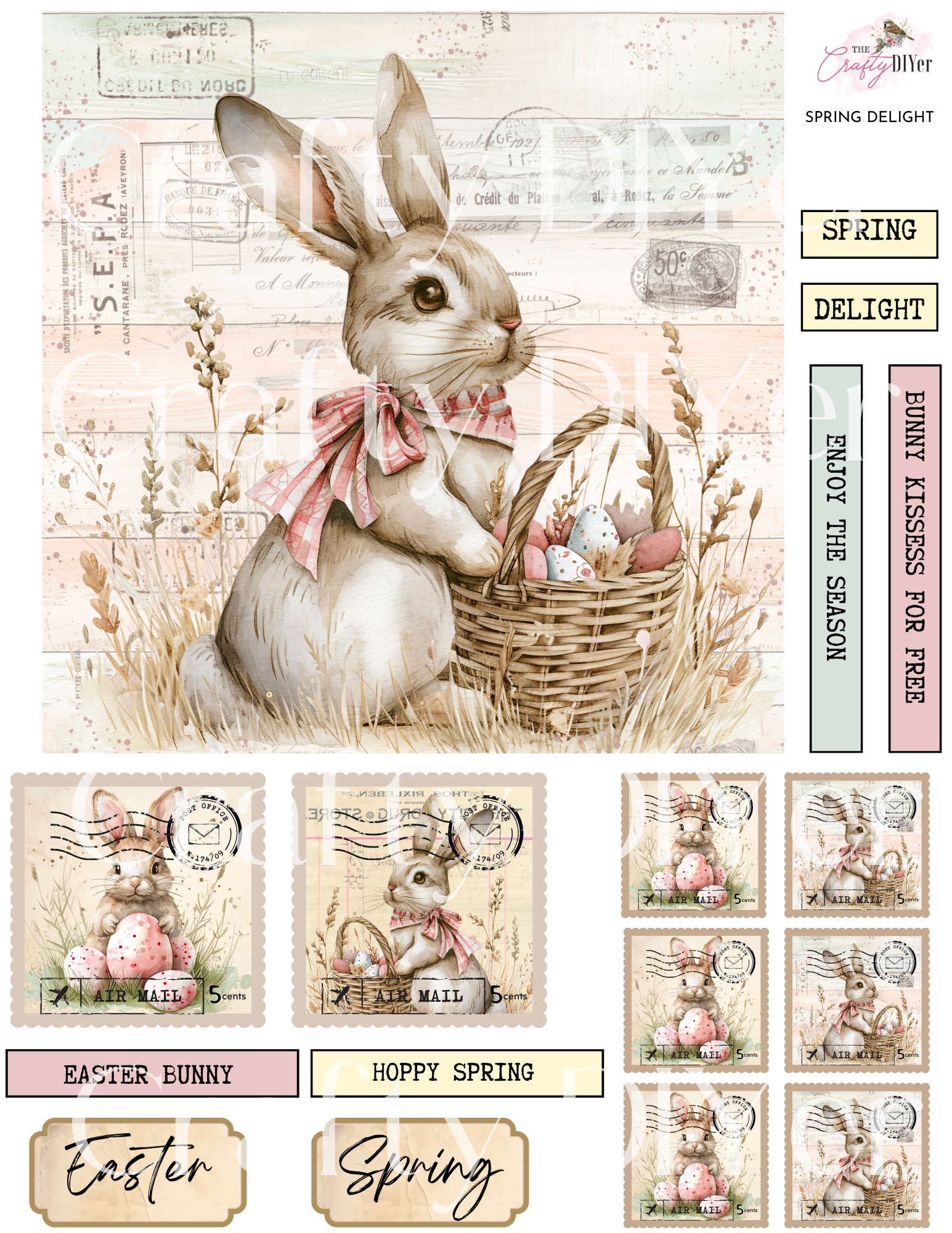 Spring Delight Digital Printables - The Crafty DIYer