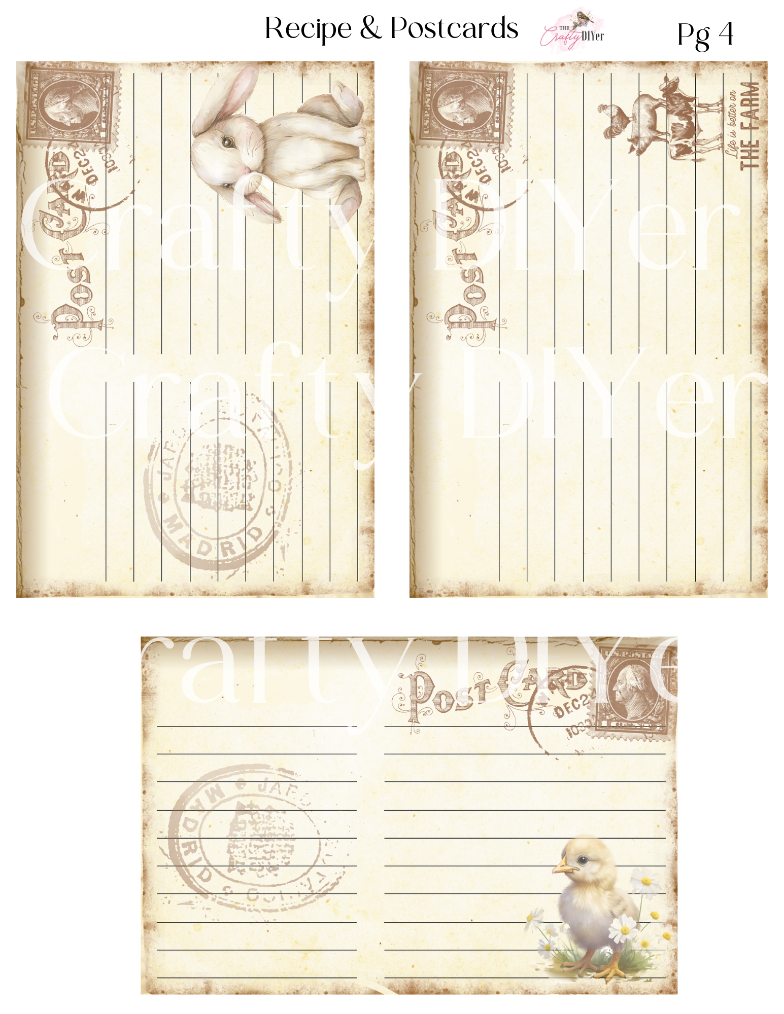 Recipe & Postcards Digital Printables (April 2024 DPC Exclusive) - The ...