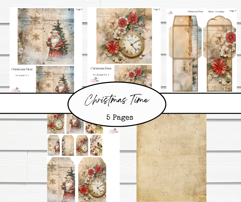 Christmas Time Digital Printables - The Crafty DIYer