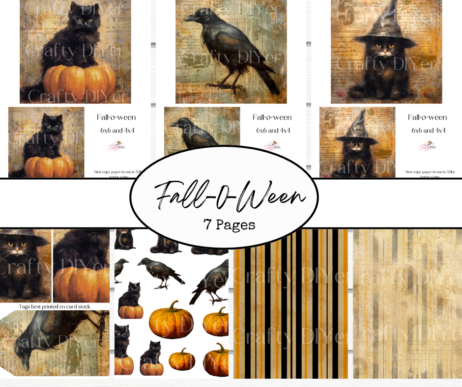 Fall-O-Ween Digital Printables - The Crafty DIYer