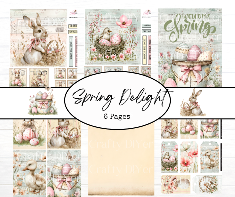 Spring Delight Digital Printables - The Crafty DIYer
