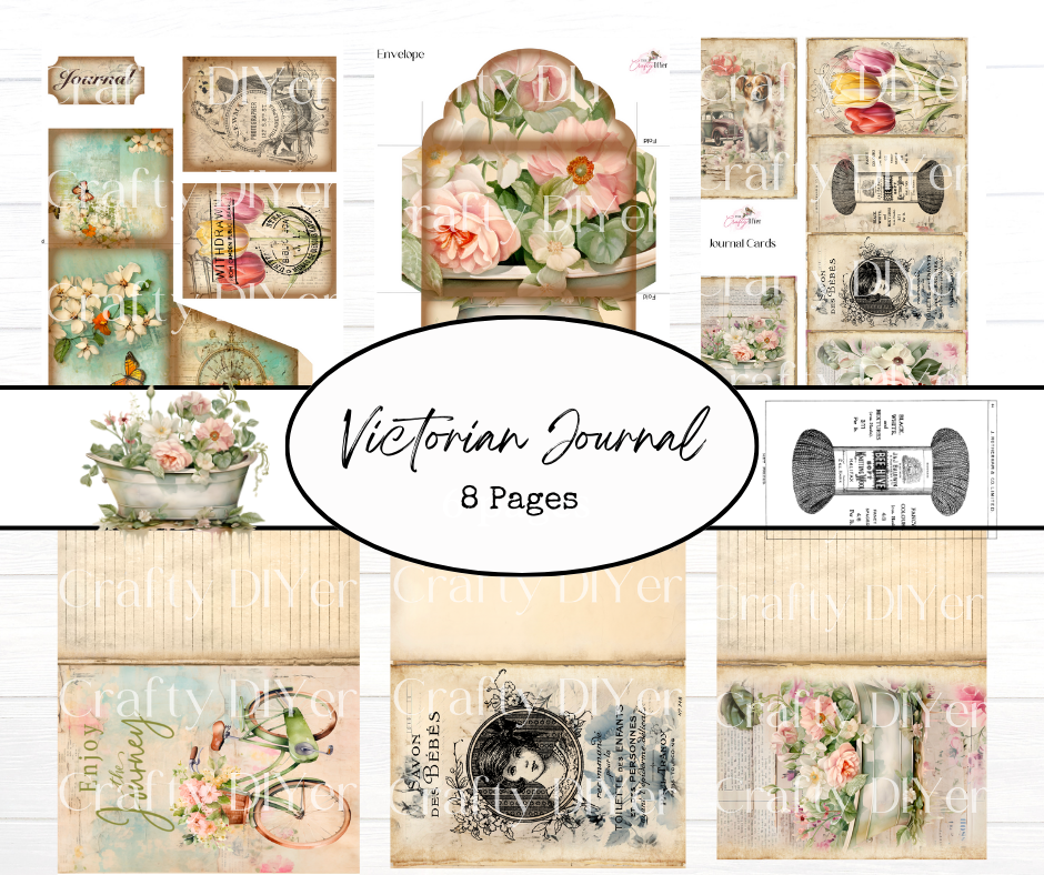 Victorian Journal Digital Printables - The Crafty DIYer