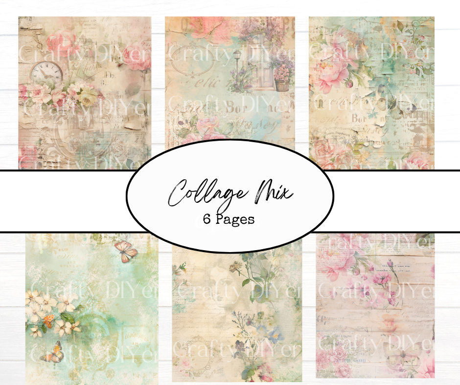 Collage Mix Digital Printables - The Crafty DIYer