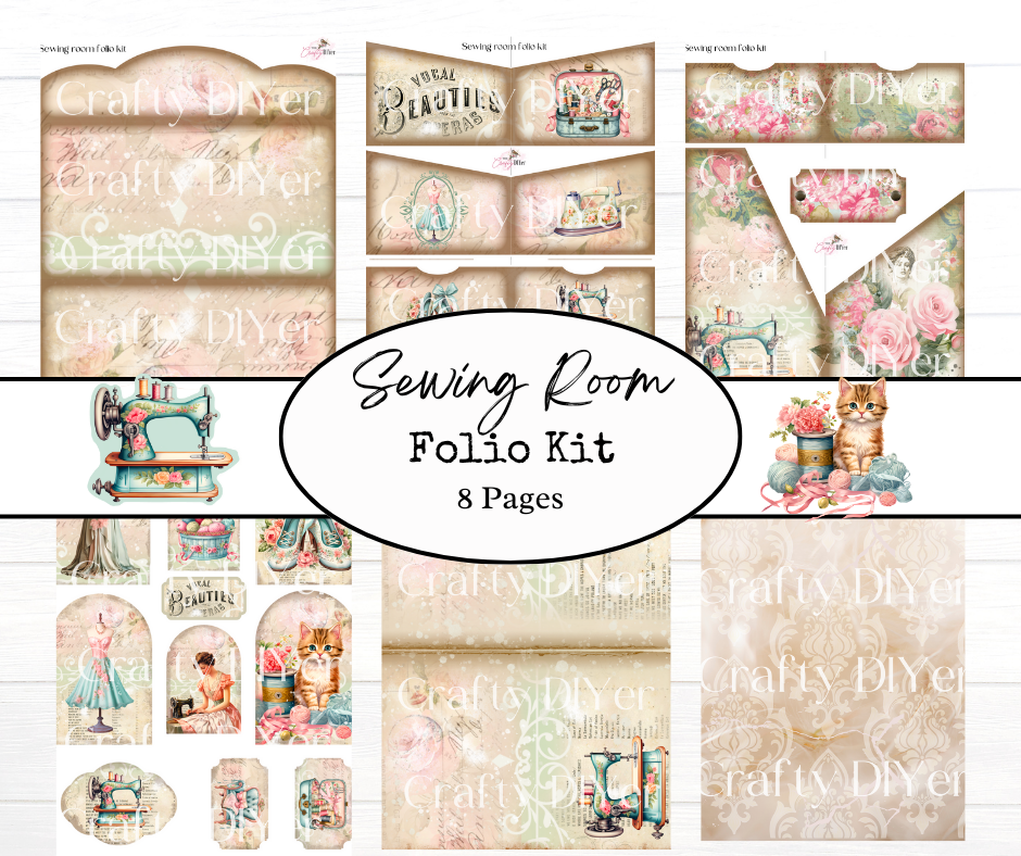 Sewing Room Folio Kit - The Crafty DIYer
