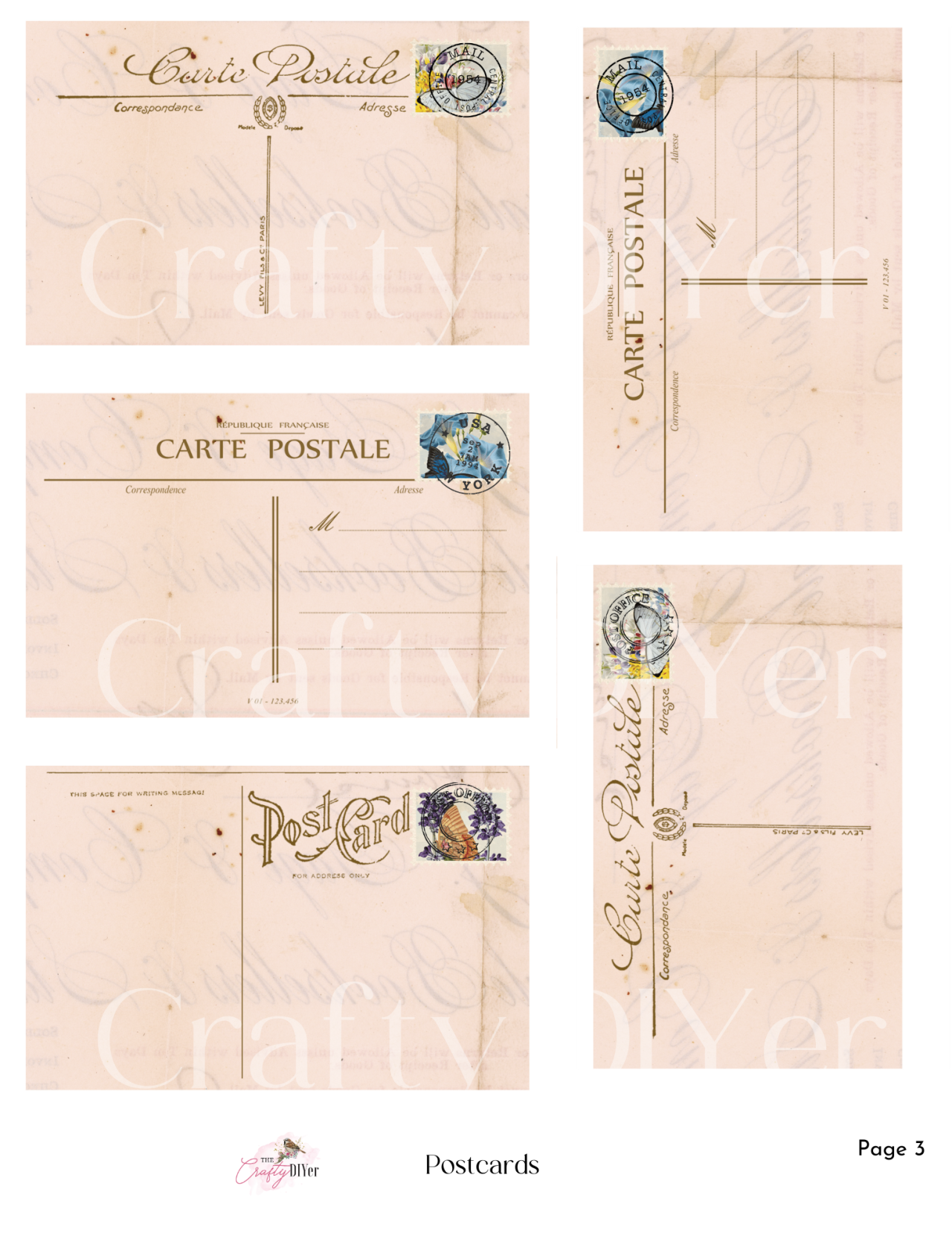 Postcards - The Crafty DIYer