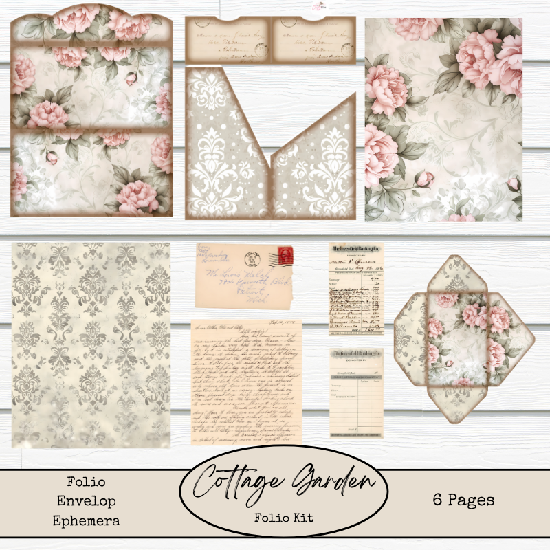 Cottage Garden Folio Kit - The Crafty DIYer
