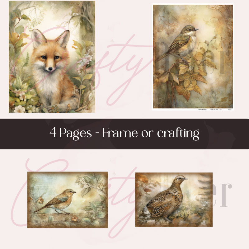 Forest Friends Digital Printables - The Crafty DIYer
