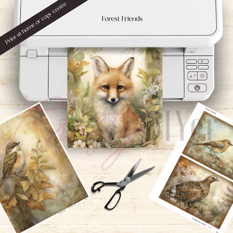Forest Friends Digital Printables - The Crafty DIYer