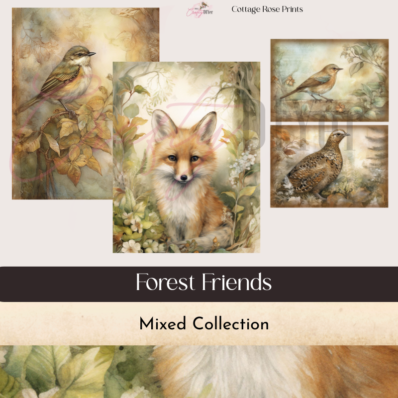 Forest Friends Digital Printables - The Crafty DIYer