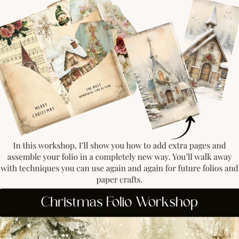Christmas Folio Workshop - The Crafty DIYer