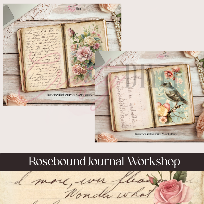 Rosebound Journal Workshop - The Crafty DIYer
