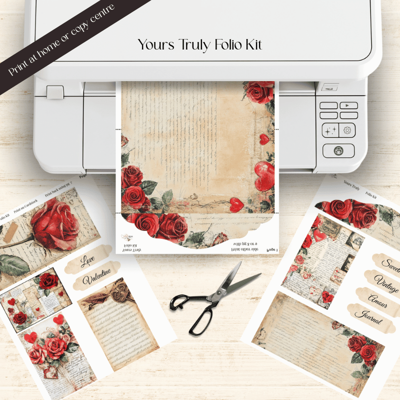 Yours Truly Folio Digital Printable - The Crafty DIYer