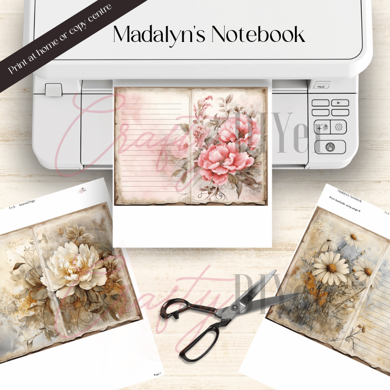 Madalyn’s Notebook Digital Printable - The Crafty DIYer